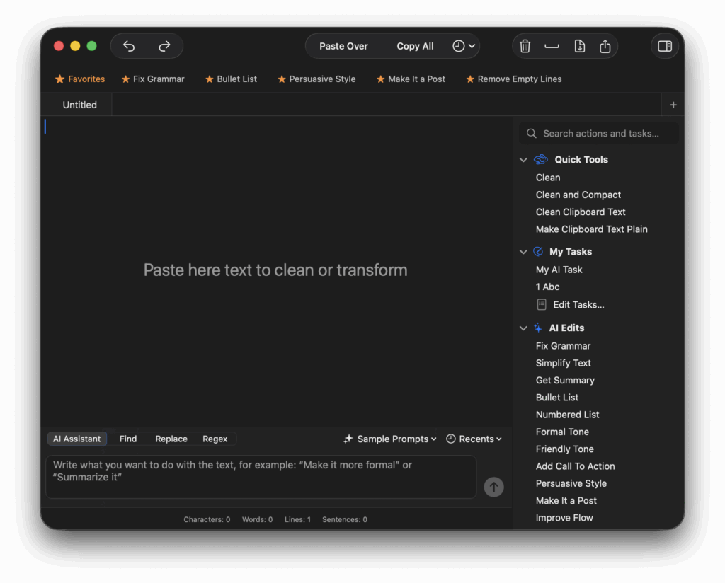 Clean Text 26 pour Mac : Une nouvelle ère de nettoyage de texte ...